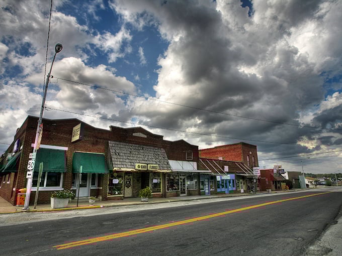 Highway signs point the way to Knob Noster &ndash; where your retirement dollars stretch further than your grandmother's homemade taffy at the county fair.