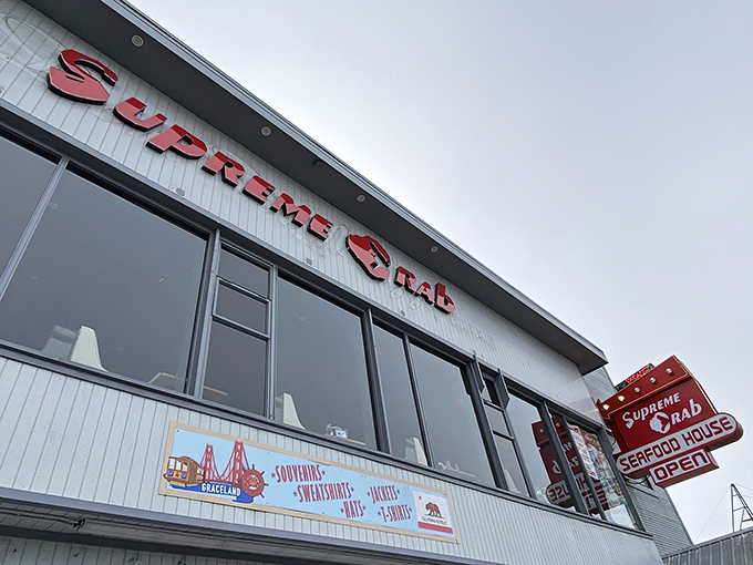 The unassuming storefront of Supreme Crab beckons like a siren call to seafood lovers. No fancy frills needed when what's inside matters most.