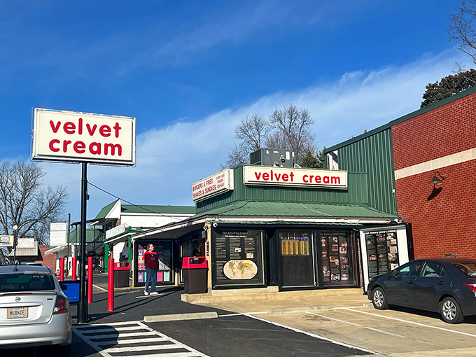 The iconic Velvet Cream sign beckons like an old friend&mdash;a time capsule of Americana that's been satisfying Mississippi cravings for over seven decades.