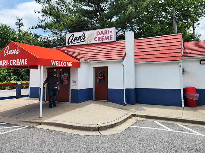 The red, white, and blue exterior of Ann's Dari-Creme isn't just patriotic&mdash;it's a time portal to when Elvis topped the charts and burgers cost a quarter.