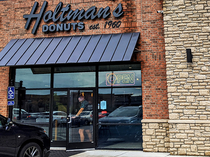 The unassuming brick exterior of Holtman's belies the sugary wonderland within. Like finding a treasure chest disguised as an ordinary box.