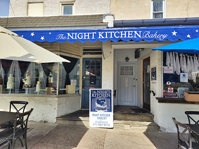 That iconic blue awning with white stars isn't just eye-catching&mdash;it's a beacon of baked goodness on Germantown Avenue that draws dessert pilgrims from across Philadelphia.