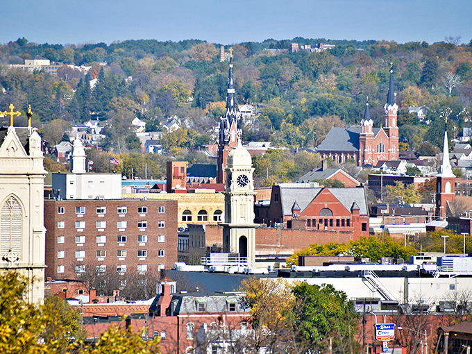Dubuque's historic street isn't just preserved&mdash;it's alive! Brick buildings house modern businesses where locals actually shop, not museum pieces behind velvet ropes.