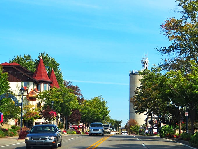 Main Street Frankenmuth looks like someone shrink-wrapped a Bavarian village and dropped it in the Michigan countryside. Those flags aren't just for show&mdash;they're waving "willkommen!"