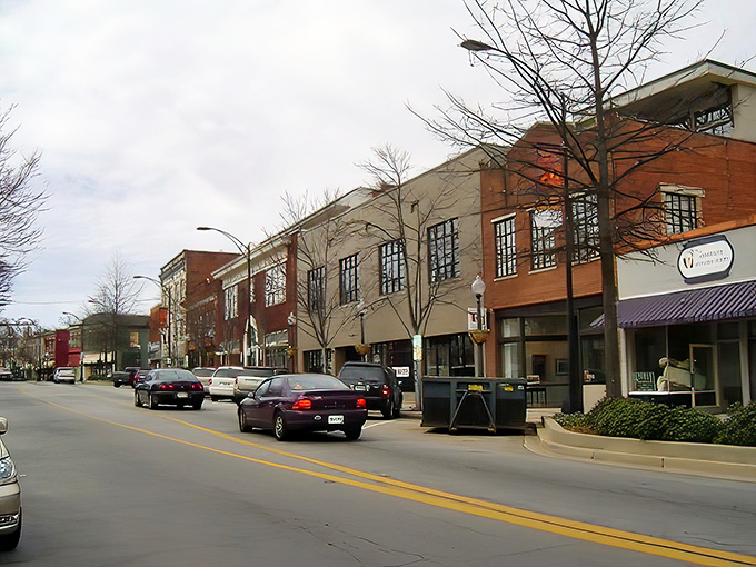Greenville's golden hour transforms ordinary buildings into silent storytellers, whispering tales of the city's textile past and vibrant present. 