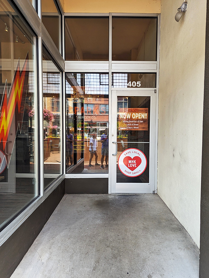 The storefront of Spark's Burger Co. promises what lies within&mdash;a burger experience worth crossing county lines for.