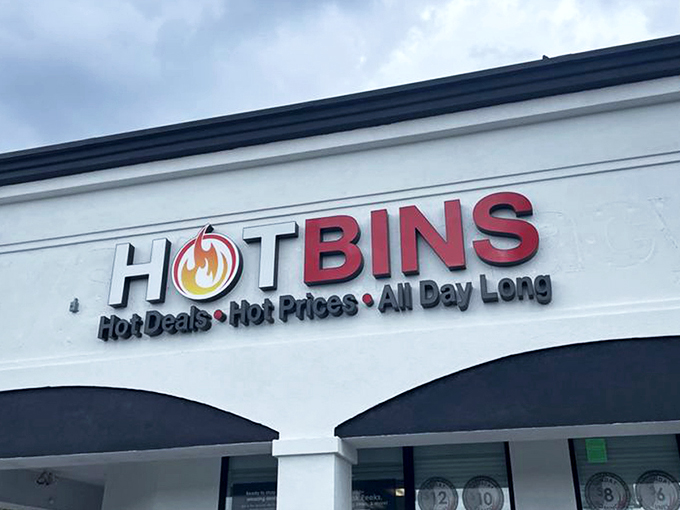 The unassuming exterior of Hotbins belies the treasure-hunting paradise within. Like a retail speakeasy, only the initiated know what awaits behind those doors.