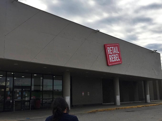 The unassuming exterior of Retail Rebel belies the treasure trove within. Like a retail speakeasy, only the initiated know what bargain wonders await inside.