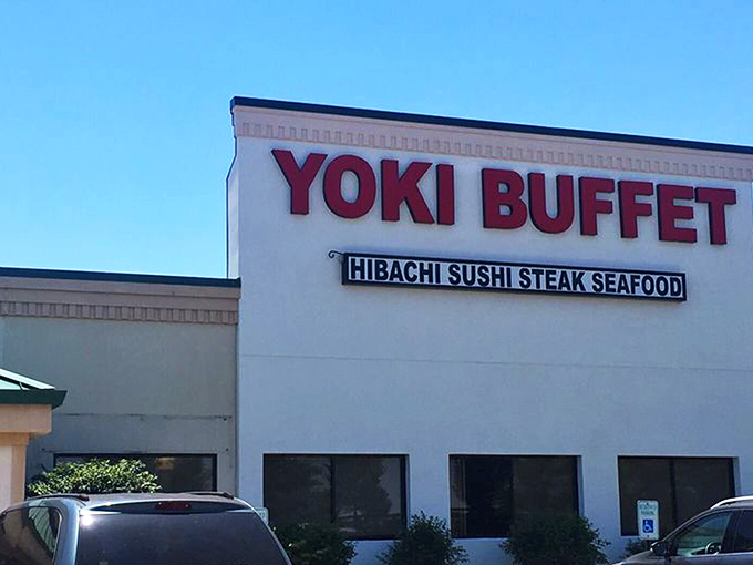 The unassuming exterior of Yoki Buffet hides a culinary wonderland within. Like a book you shouldn't judge by its cover, this place delivers delicious surprises beyond its modest fa&ccedil;ade.
