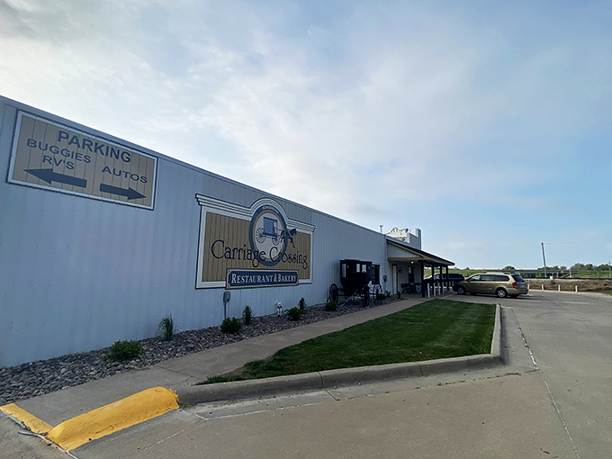 The unassuming exterior of Carriage Crossing belies the culinary treasures within. Like finding a Michelin star in a phone booth, this place proves appearances can be deliciously deceiving.