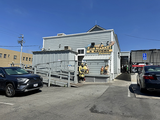 The unassuming exterior of Phil's Fish Market belies the culinary treasures within. Like finding a pearl in an oyster, the discovery is half the fun.
