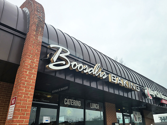 The unassuming storefront that houses Ohio's butter kingdom. Like finding Shakespeare performing in a strip mall &ndash; modest exterior, magnificent interior.