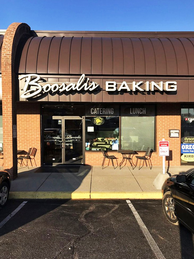 The unassuming storefront that houses Ohio's butter kingdom. Like finding Shakespeare performing in a strip mall &ndash; modest exterior, magnificent interior.
