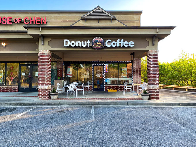 Sweet Apple's humble storefront hides in plain sight, proving once again that the best donuts never need neon signs or flashy gimmicks to draw a crowd.