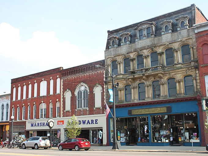 Marshall's historic downtown looks like a movie set where the director said, "More color!" and nobody stopped adding it.