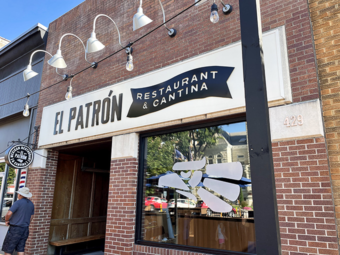 El Patr&oacute;n's unassuming brick facade belies the flavor fiesta happening inside. String lights and patio seating invite you to linger over margaritas on warm Kansas evenings.
