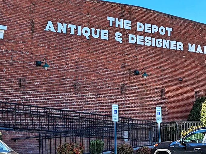 The Depot's imposing brick exterior promises adventure within&mdash;like stumbling upon a secret warehouse where time stands still and treasures multiply.