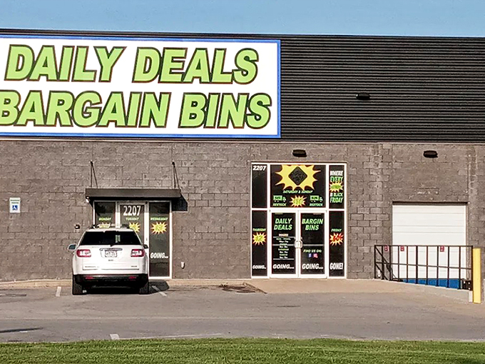 The green-and-blue beacon of bargains beckons from the gray exterior. This isn't just shopping&mdash;it's a treasure expedition with daily-changing prices.