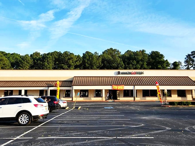 The unassuming exterior hides a treasure hunter's paradise. Like finding a secret map to El Dorado in your morning cereal box!