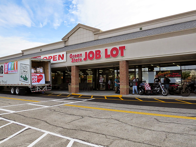 The retail equivalent of a treasure map where X marks the bargain &ndash; Ocean State Job Lot's welcoming storefront promises adventures in discount discovery.