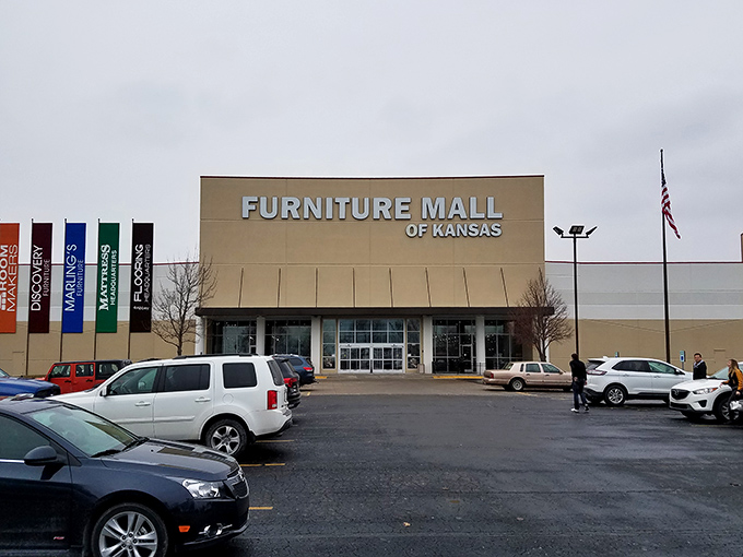 The exterior promises what lies within&mdash;a furniture wonderland that makes IKEA look like a corner shop. Kansas's answer to furniture dreams.