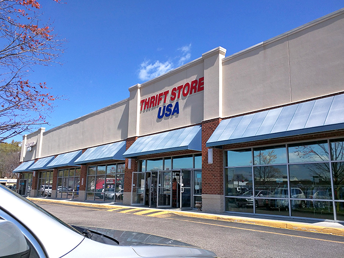 The unassuming exterior of Thrift Store USA belies the treasure trove within&mdash;like finding a Michelin-starred restaurant in a strip mall.