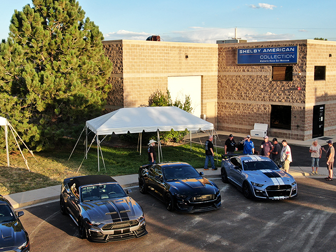 The unassuming exterior of the Shelby American Collection belies the automotive treasures within, like finding a Ferrari dealership inside your neighborhood convenience store.