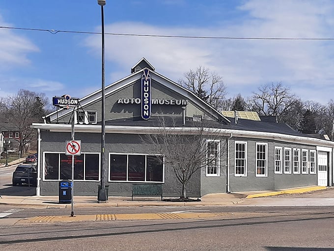 The unassuming exterior of the Ypsilanti Automotive Heritage Museum houses treasures that would make any car enthusiast's heart race faster than a Hudson Hornet on the final lap.