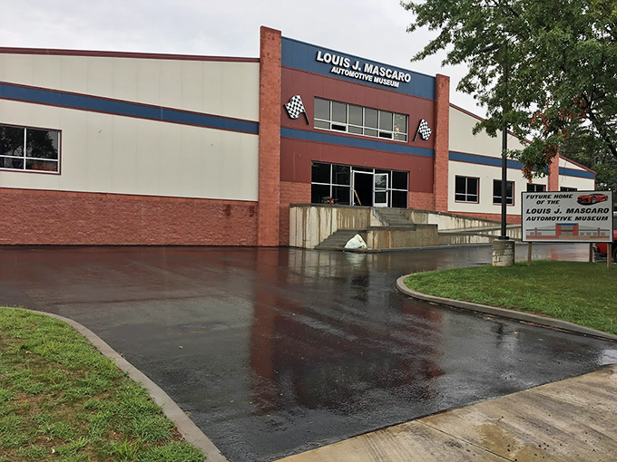The modest exterior of Louis J. Mascaro Automotive Museum belies the automotive wonderland waiting inside, like finding a treasure chest disguised as an ordinary box.