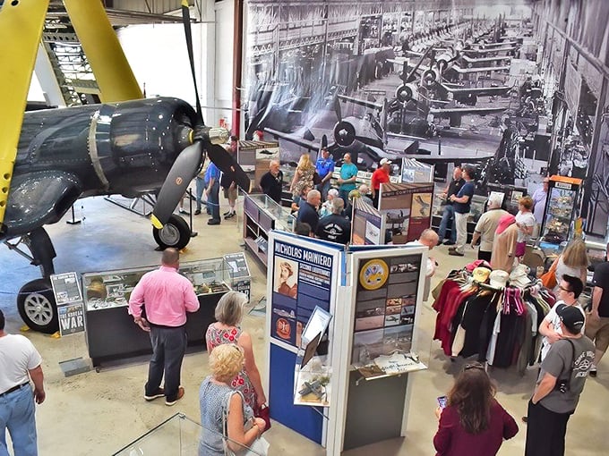 The unassuming exterior of Connecticut Air & Space Center looks more like your uncle's oversized garage than a treasure trove of aviation history. Don't judge this book by its cover!