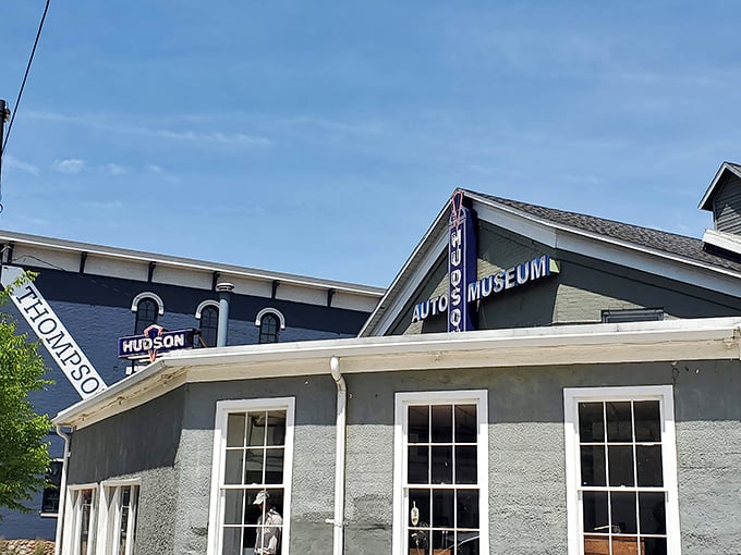 The unassuming exterior of the Ypsilanti Automotive Heritage Museum houses treasures that would make any car enthusiast's heart race faster than a Hudson Hornet on the final lap.
