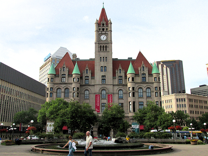 The Landmark Center's pink granite exterior isn't just a building&mdash;it's a time machine disguised as a castle in downtown St. Paul.