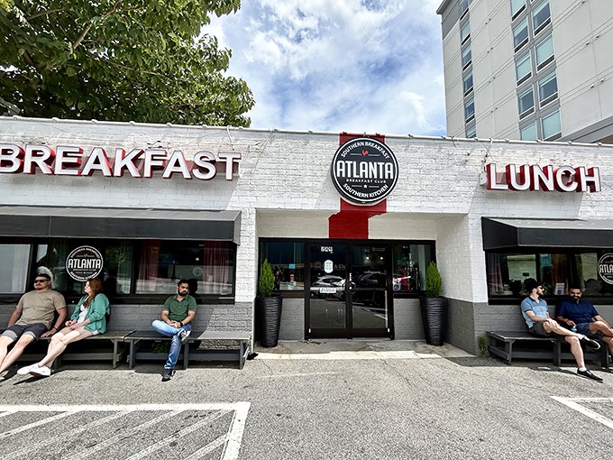 The unassuming white brick exterior of Atlanta Breakfast Club belies the culinary magic happening inside. Downtown's breakfast haven awaits your appetite.