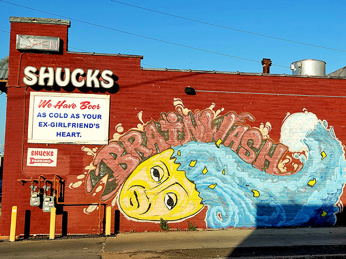 The unassuming brick exterior of Shucks Fish House hides seafood treasures that would make Neptune himself jealous. Sometimes the best culinary adventures begin in the most modest settings.