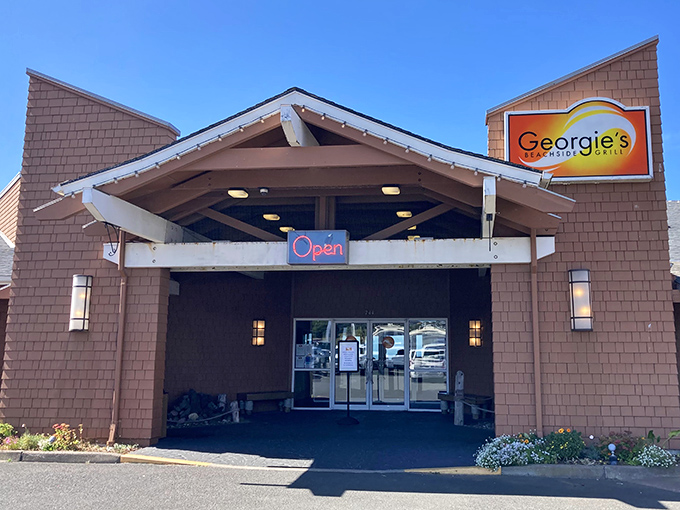 The unassuming exterior of Georgie's belies the culinary treasures within, like finding a pearl inside an ordinary-looking oyster.