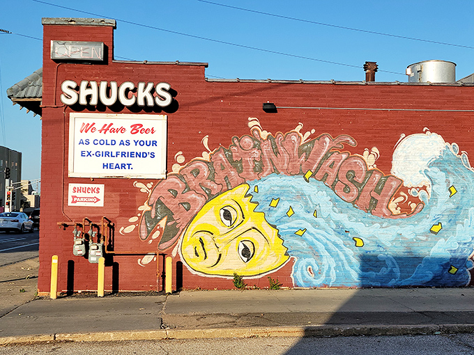 The unassuming brick exterior of Shucks Fish House hides seafood treasures that would make Neptune himself jealous. Sometimes the best culinary adventures begin in the most modest settings.