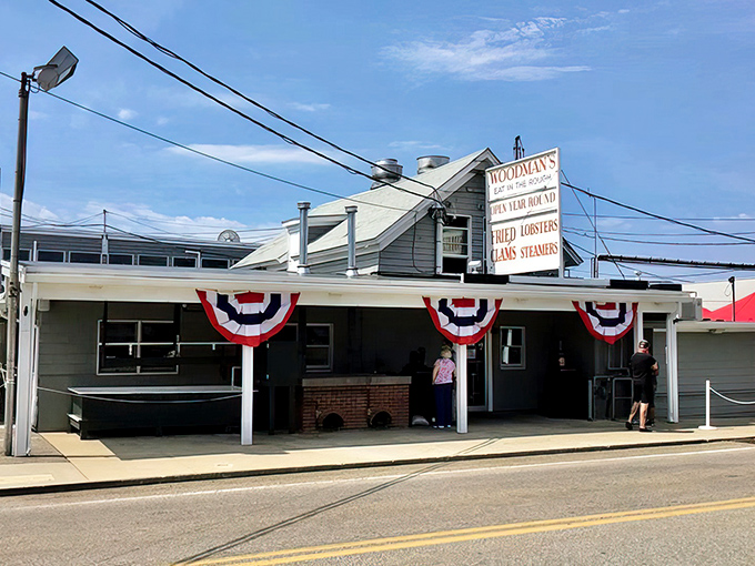 The unassuming exterior of Woodman's hides seafood greatness within, like finding a pearl in the most ordinary-looking oyster.