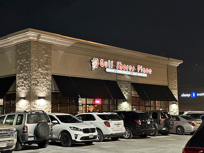 The unassuming strip mall exterior hides a coastal treasure &ndash; proof that in Missouri, as in life, never judge seafood by its cover.