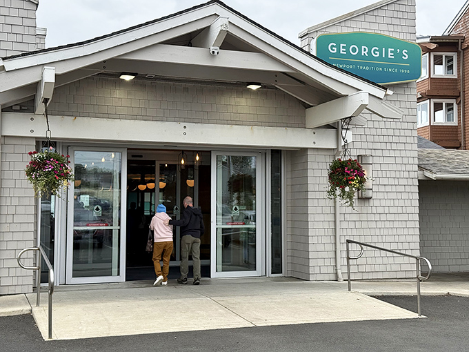 The unassuming exterior of Georgie's belies the culinary treasures within, like finding a pearl inside an ordinary-looking oyster.