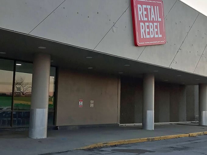The unassuming exterior of Retail Rebel belies the treasure trove within. Like a retail speakeasy, only the initiated know what bargain wonders await inside.