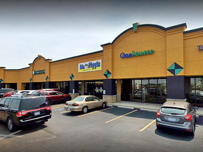 The bright yellow facade of Bin Diggin' promises treasure hunting adventures within. Like a retail Wonka factory, but the golden tickets are bargain prices.