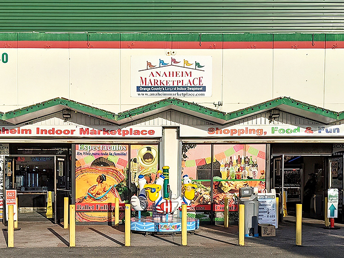 The unassuming exterior belies the treasure trove within. Like finding a secret portal to another world, this entrance promises adventure beyond the parking lot.