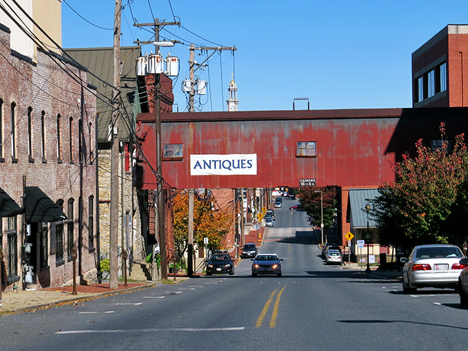 Frederick's historic district showcases its famous "clustered spires" skyline. These church towers have watched over the town since the 1800s, creating a postcard-perfect scene.