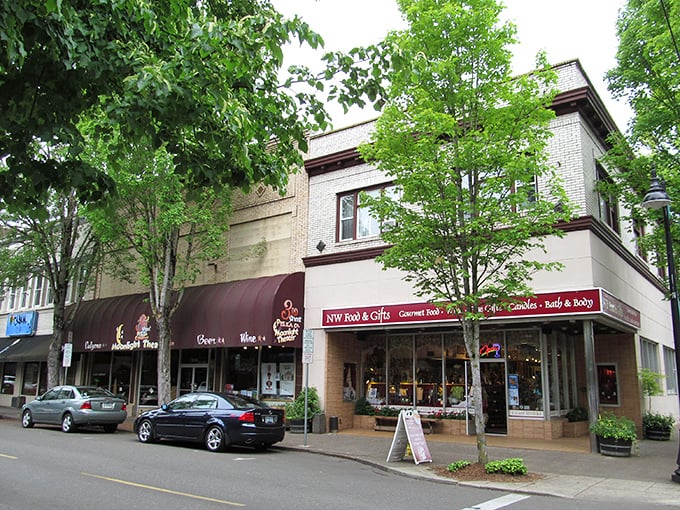 Historic charm meets small-town magic on McMinnville's tree-lined streets, where brick buildings house treasures waiting to be discovered.