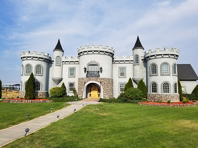 Who needs Europe? This fairy-tale castle rises from Idaho's landscape like a medieval mirage, complete with turrets and towers that would make Cinderella feel right at home.