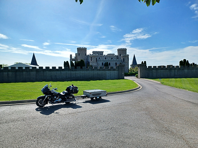 A medieval fortress rising from Kentucky bluegrass country? Your eyes aren't deceiving you&mdash;this stone castle complete with turrets and battlements is the real deal.
