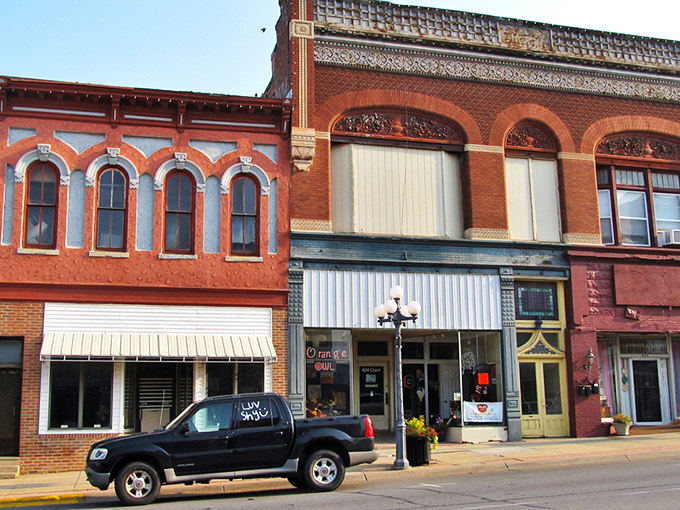 Downtown's architectural details reveal craftsmanship from an era when buildings were designed to last longer than the average smartphone upgrade cycle.