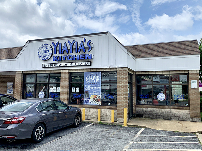Tucked into an unassuming strip mall, YiaYia's Kitchen boldly proclaims its gyro supremacy with a sign that's as confident as the flavors waiting inside.