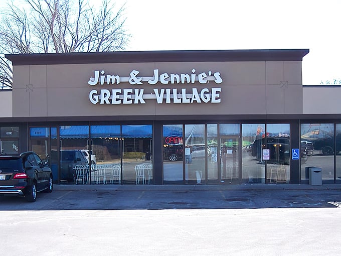 The unassuming storefront might not scream "Santorini," but inside this Omaha strip mall hides authentic Greek flavors that would make Zeus himself weep with joy.