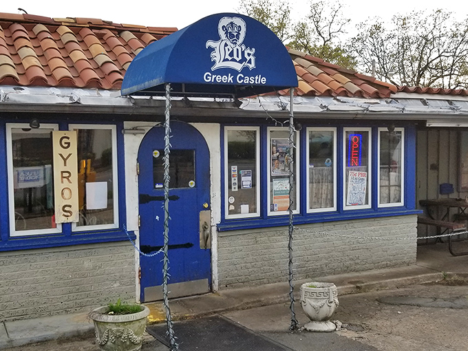 The blue-trimmed fa&ccedil;ade of Leo's Greek Castle stands like a Mediterranean mirage in Little Rock's Hillcrest neighborhood, promising authentic flavors behind its humble doors.